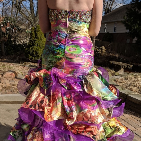 Xcite Prom | Dresses | Gorgeous Multicolored Prom Dress | Poshmark